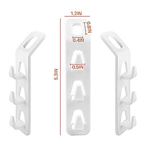 Cascading Clothes Hanger Hooks,Space Saving Series Multi-Function Multi-Layer Cabinet Clothes Connection Folding Storage Clothes Rack Hanger Household Strong Load-Bearing Closet Hook (12pcs)