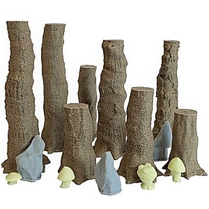 Extruded Gaming Rosewood Trees Set 3