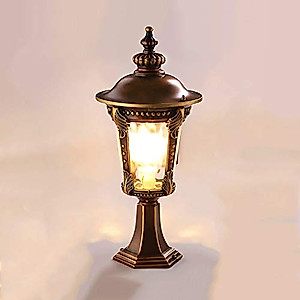 ZSEDP Outdoor Lamp Wall Headlights Pastoral Style Doorpost Lamp Balcony Lamppost Headlight Wall Lamp Standing Lamp Waterproof Lawn Lamp