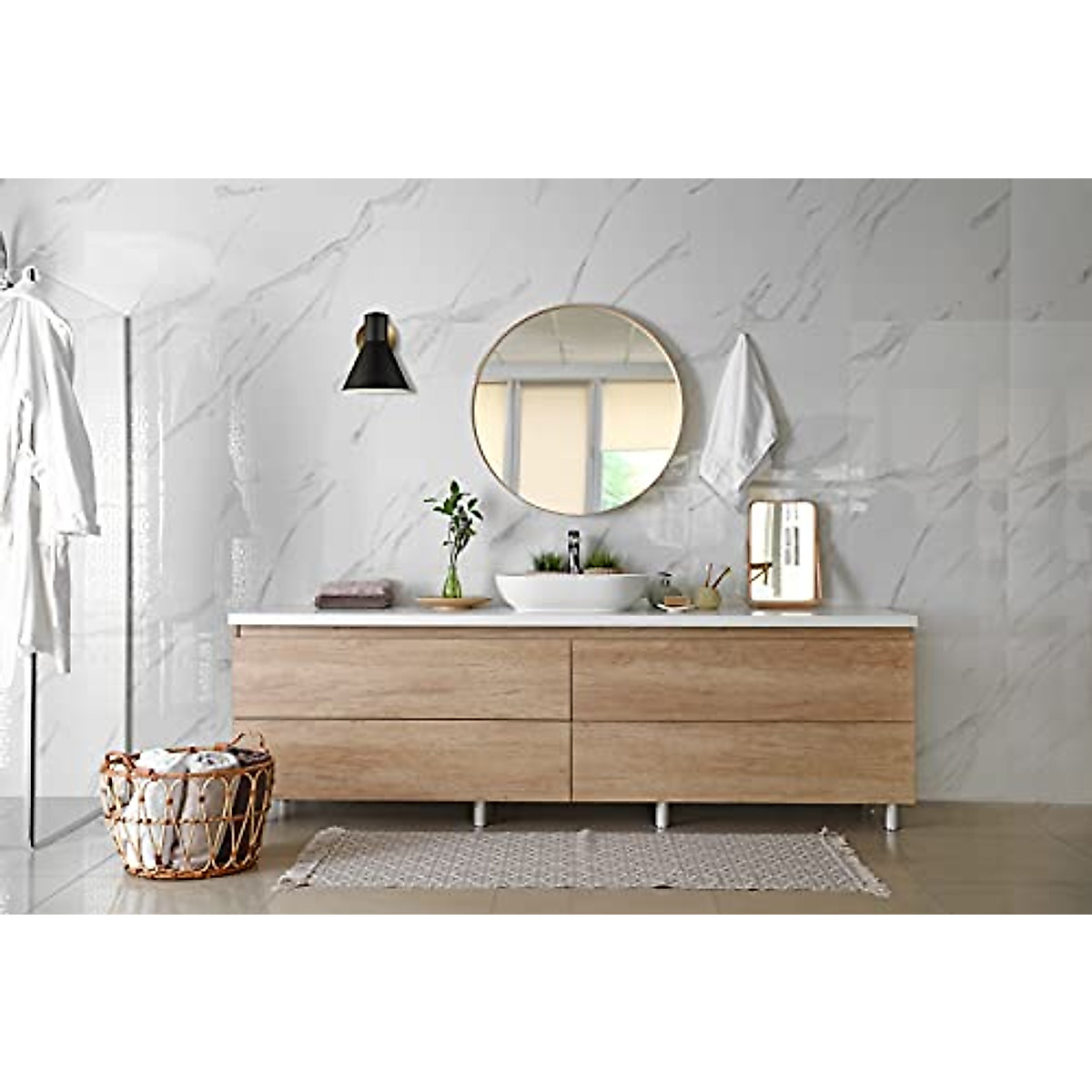 Generation Lighting 4141301-848 Towner One - Light Wall / Bath Sconce Vanity Style Fixture, Satin Brass