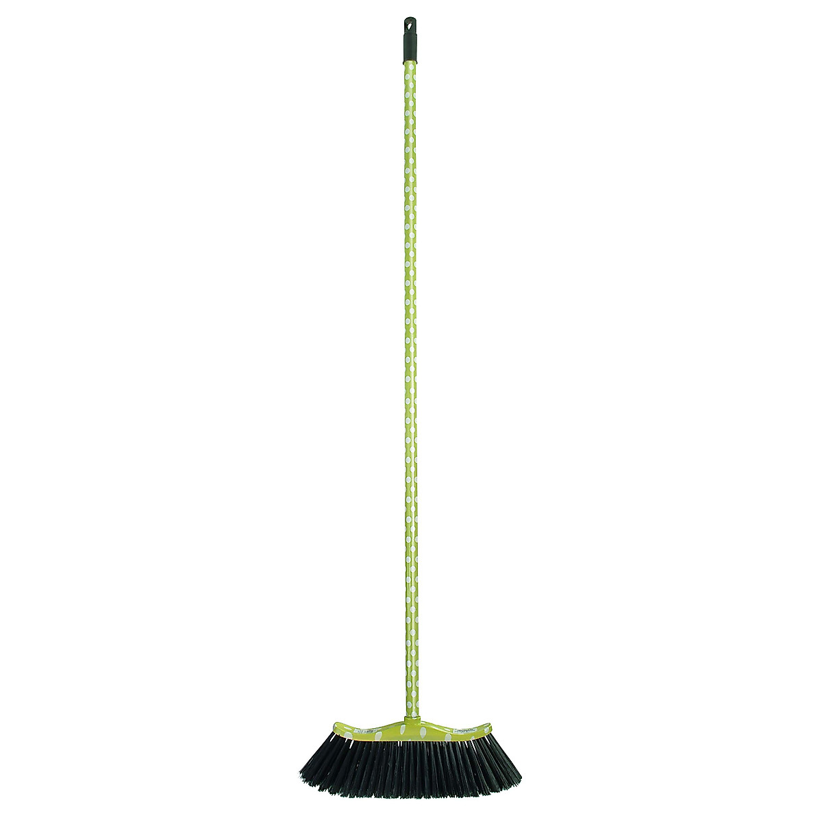 Superio Cotton Mop and Broom Set, Light Green Polka Dot Print Design, Superior Cleaning Tools Broom and String Mop.