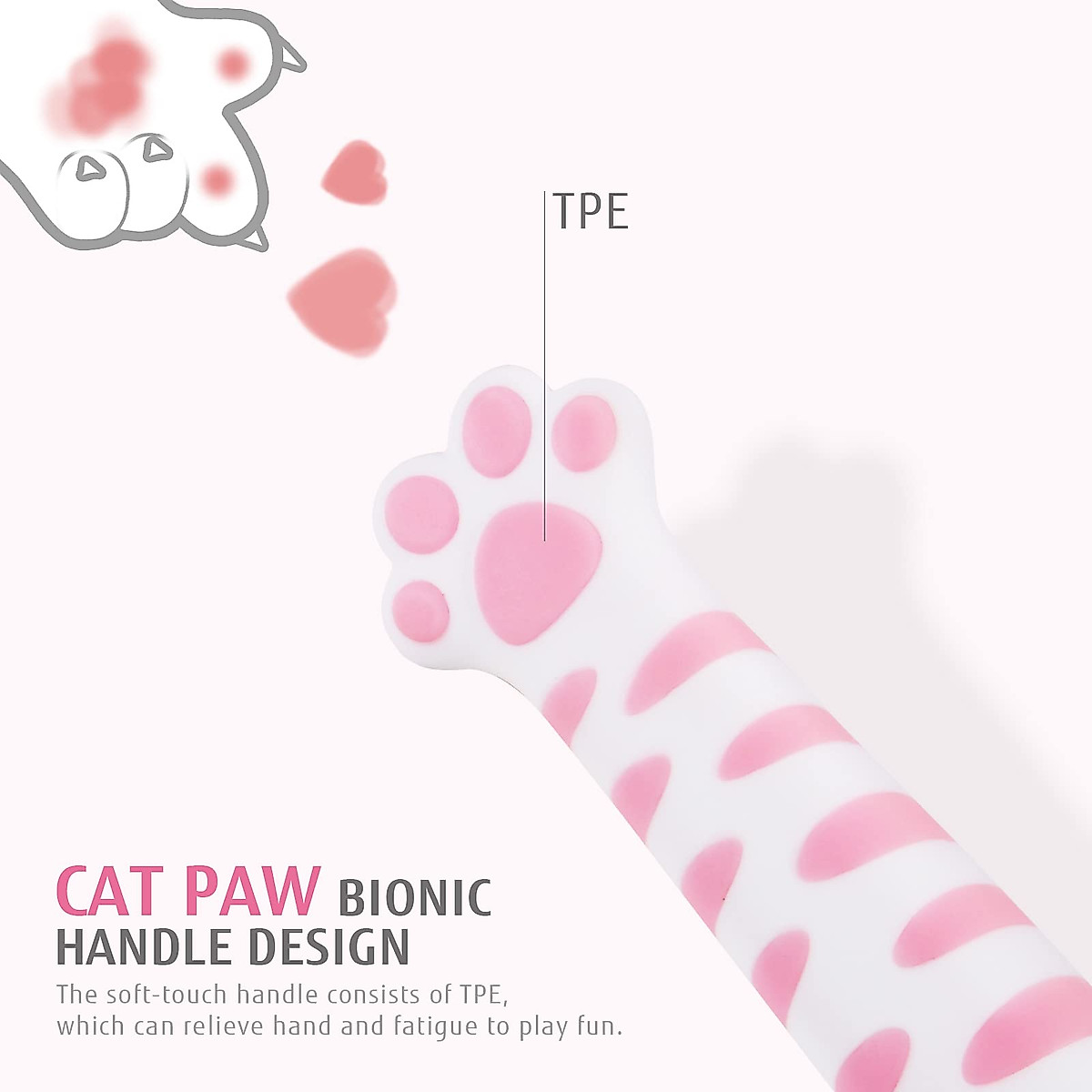 hecef Cute Kitchen Knife Set,5-piece Non-Stcik Knives Set with Detachable Block and Scissors,Sharp Kitchen Knives for Chopping, Slicing, Dicing and Cutting, Gift Housewarming Birthday (Pink)