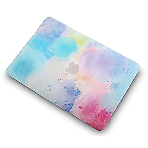 KEC Laptop Case for MacBook Pro 13" (2019/2018/2017/2016) Plastic Hard Shell Cover A1989/A1706/A1708 Touch Bar (Rainbow Mist 2)