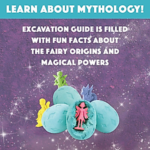 MindWare Dig It Up! Discoveries Fairies Dig Kit – 12 Surprise Eggs and 12 Fairies Toys for Girls & Boys - Great for Birthday Party Kids Activities - Ages 4 and Up