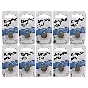 Energizer CR1632 3 Volt Lithium Coin Battery 10 Pack (2 packs of 5)