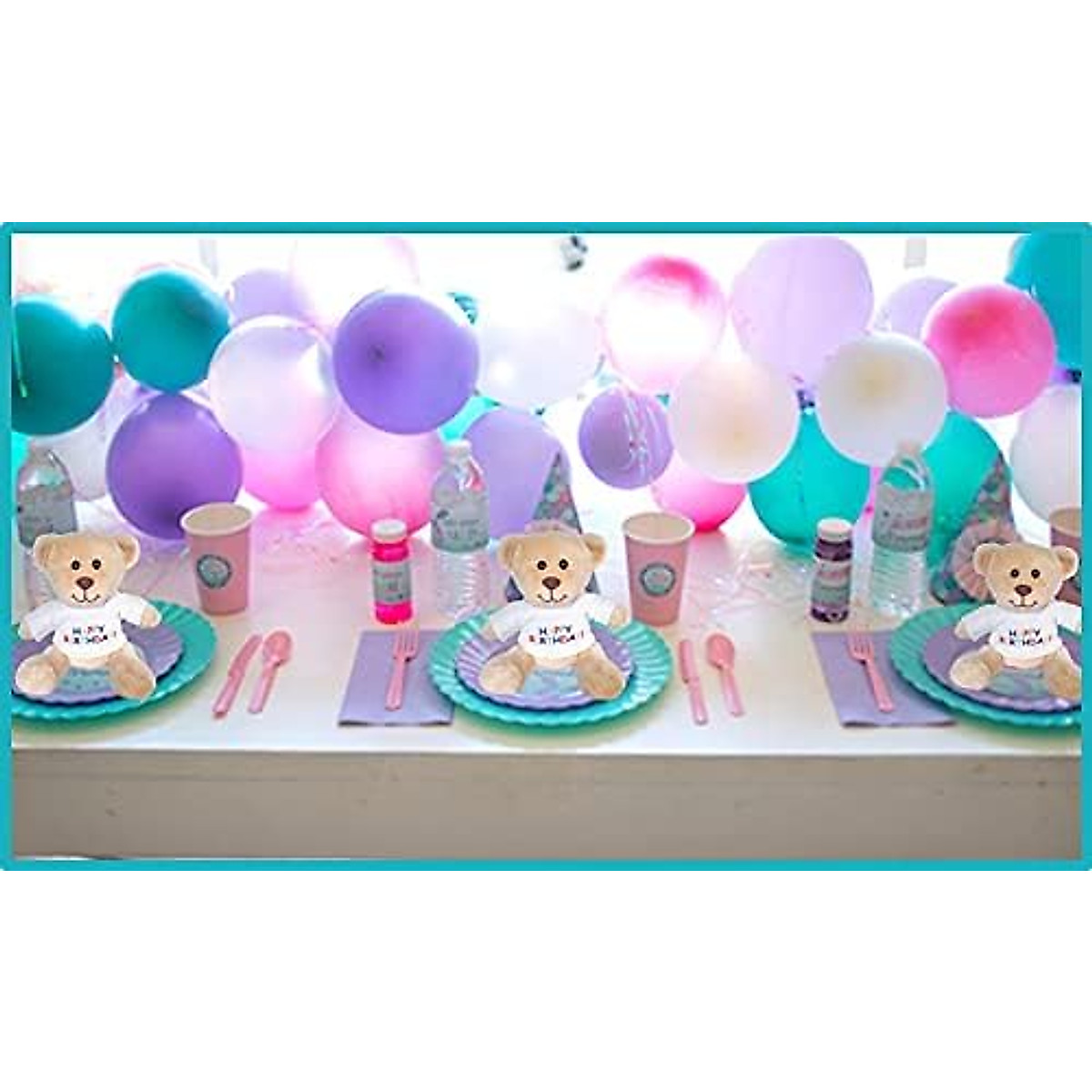 Hug-a-BooBoo Happy Birthday! Small Plush Teddy Bear from Super Cute 6 Inch Plush Teddy Bear with “Happy Birthday!” Message T-Shirt - Great for Gift, Gift Basket, Party Favor