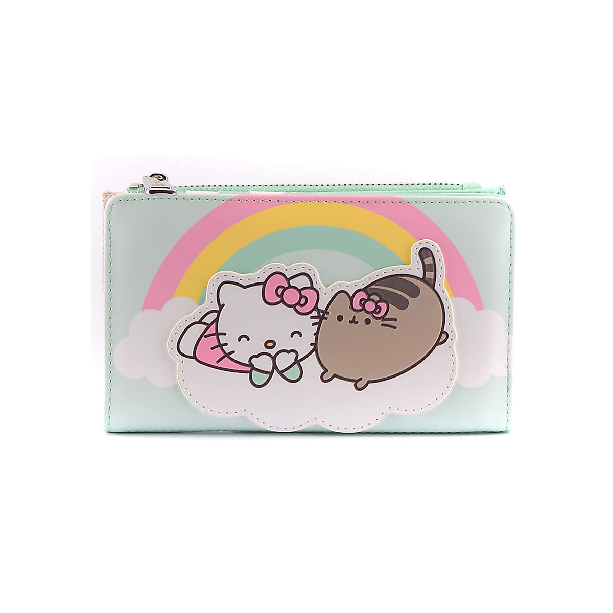 Loungefly X Pusheen Hello Kitty Cloud Lounging Flap Wallet - Fashion Kawaii Cute Wallets