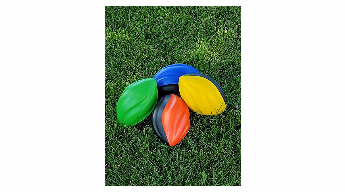 Kids Foam Footballs - 4 Pack of Bright, Soft Mini Footballs for Active Play