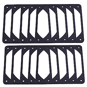 szzijia 10pcs 120mm Black Anti-vibration Rubber Fan Gasket Silicone Shock Proof Absorption Pad For Computer PC Case