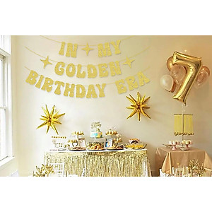 In My Golden Birthday Era Banner for Golden Birthday Party Singer Birthday Party Decorations