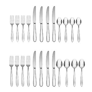Oneida Mooncrest 20-Piece Flatware Set, Service for 4, Silver