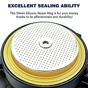 1Pcs 54mm Silicone Steam Ring, Grouphead Gasket Seal for Breville Espresso Machine, Coffee Machine Brew Group Head Seal Gasket for Breville/Sage, Replacement 878/870/860/840/810/500/450/875/880 Part