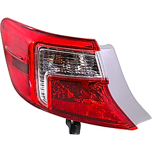 Evan Fischer Driver Side, Outer Tail Light Compatible with 2012-2014 Toyota Camry - TO2804114