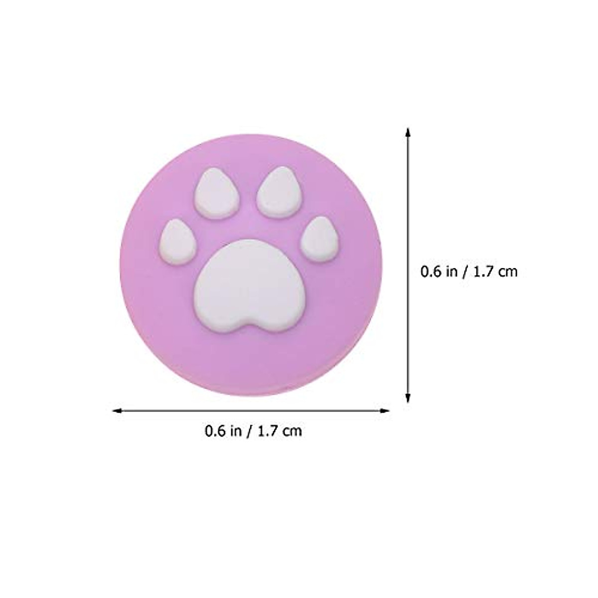 ifundom 4pcs Silicone Rocker Cover Cat Claw Design Joystick Cap Compatible for Switch