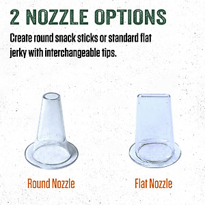 LEM Products Jerky Gun with Nozzles, Backwoods Seasonings, Plastic