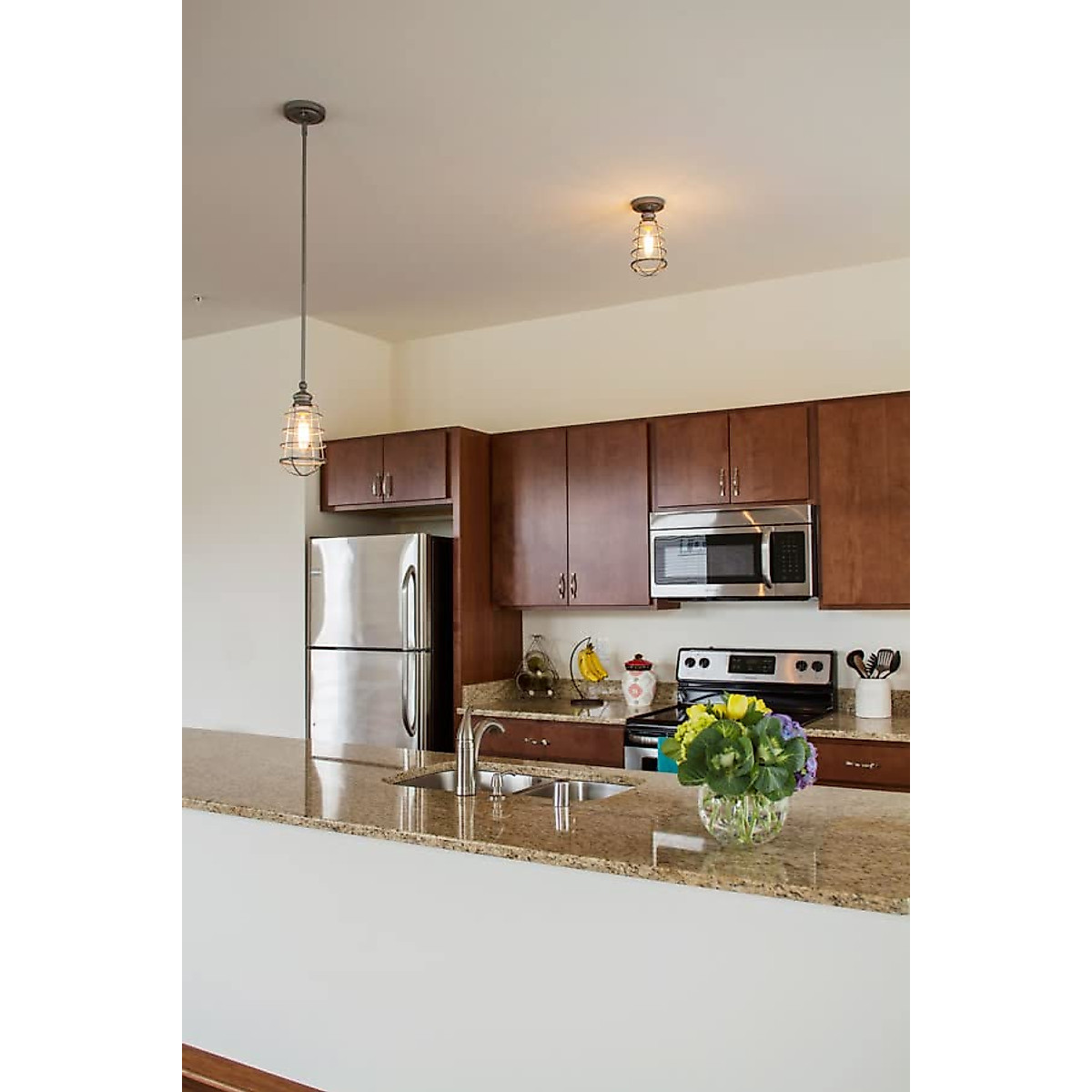 Design House 519694 Ajax 1 Light Ceiling Light, Bronze