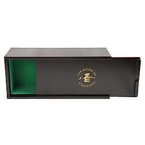 The House of Staunton Slide-top Chess Box (Black)