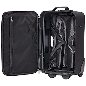 American Tourister Fieldbrook II Softside Upright Luggage, Black, 2-Piece Set (tote/21)