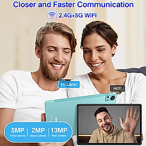 DMOAO Tablet 11 inch Android 13 Tablet 2023 Latest 16GB+256GB Tablets with 1TB Expand, 2000 * 1200 2K Display, 13MP Camera, 8600mAh, Quad Speakers, Split Screen (Gray with Advanced Keyboard, Mouse)