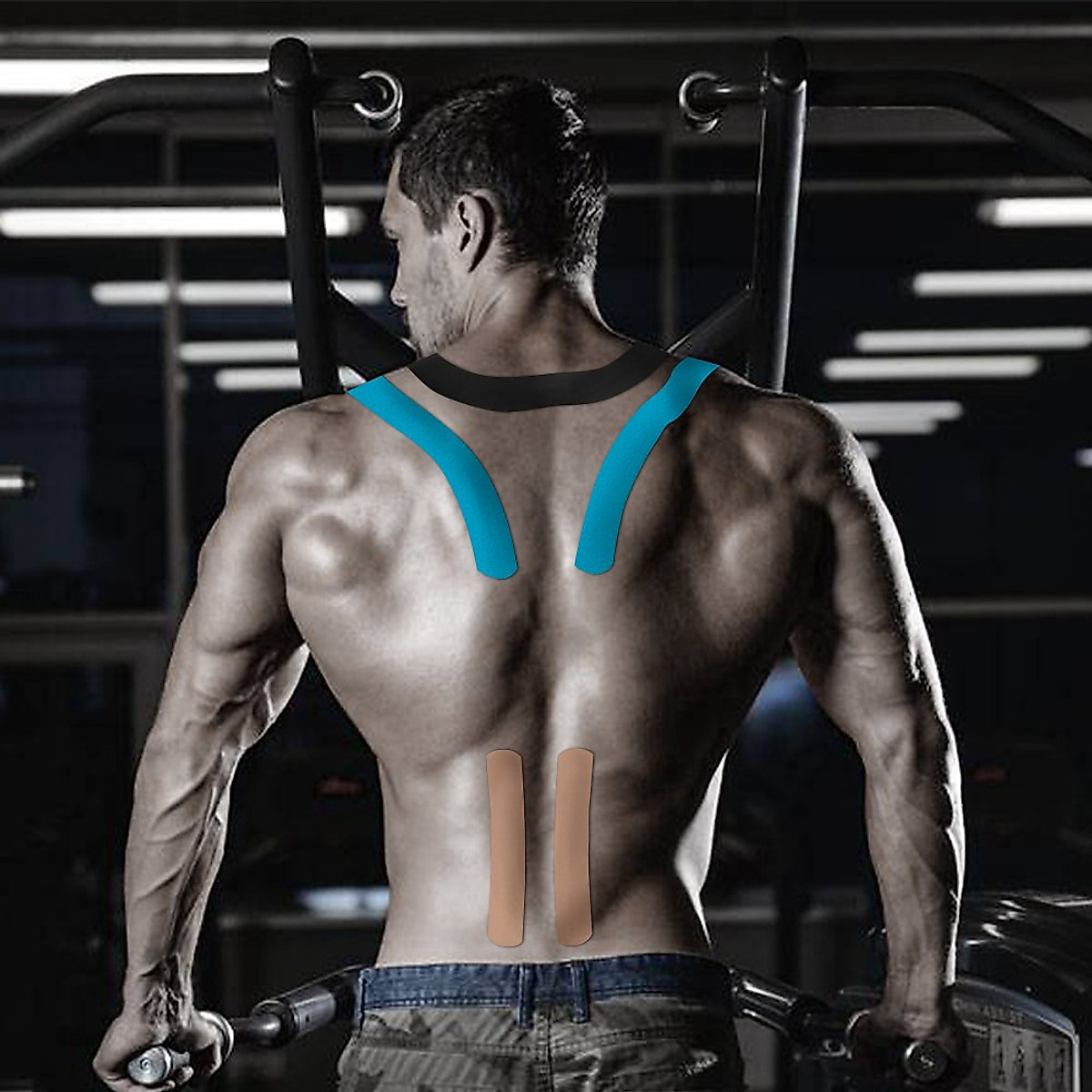 Kinesiology Tape 1/2 /5 Rolls Sports Athletic Mucle Wrist Knee Ankle Elastic Waterproof Breathable 2 Inch x 16 Feet Beige 1 Roll by SOON GO