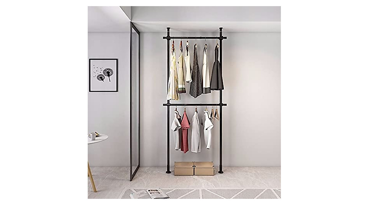 Heavy Duty Adjustable Clothing Rack – Durable & Space-Saving
