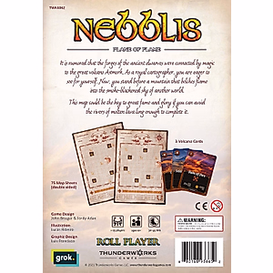 Thunderworks Games - Cartographers: Map Pack 1, Nebblis | Expansion for The Award-Winning Game of Fantasy Map Drawing | Strategy Flip and Write Board Game | Ages 10+ | Family Game for 1-75 Players