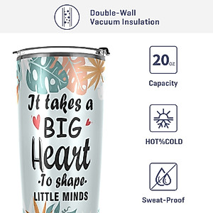 JUDIAN Teacher Gift for Women Teacher Appreciation Gifts From Students 20 Oz Insulated Stainless Steel Tumbler Travel Coffee Mug