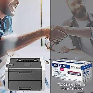 Compatible 1-Pack TN221M Magenta Toner Cartridge Replacement for Brother TN 221 TN-221M MFC-9130CW HL-3170CDW MFC-9340CDW HL-3140CW HL-3180CDW MFC-9330CDW Printer Toner