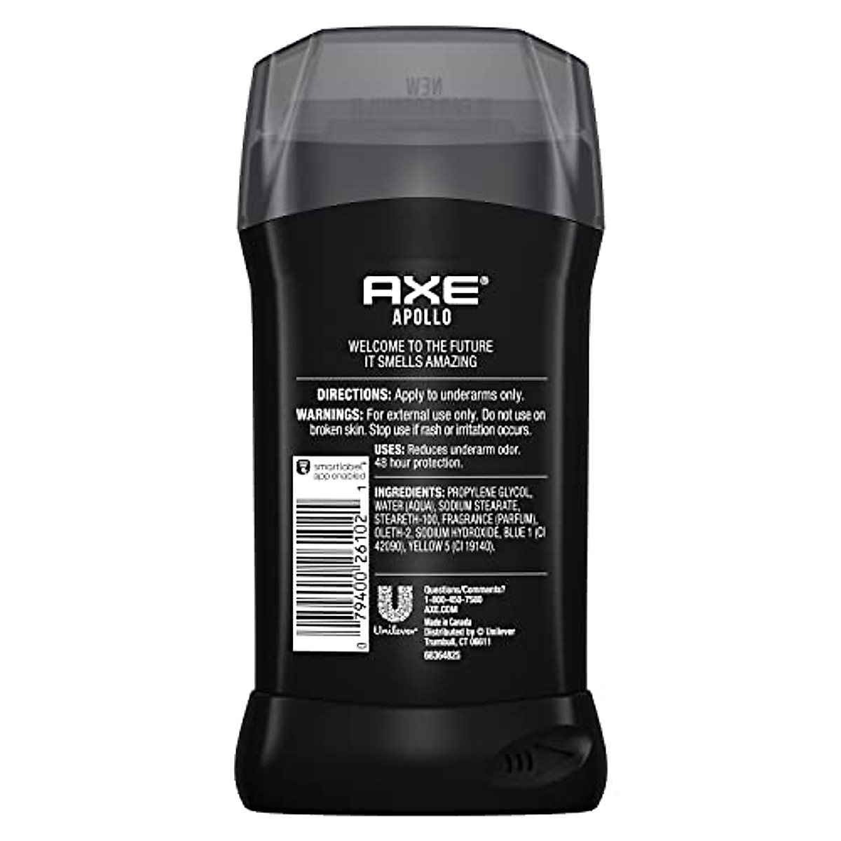 AXE Apollo Deodorant Stick 4 Count For Long Lasting Odor Protection, Sage And Cedarwood Men's Deo, Aluminum Free 3oz