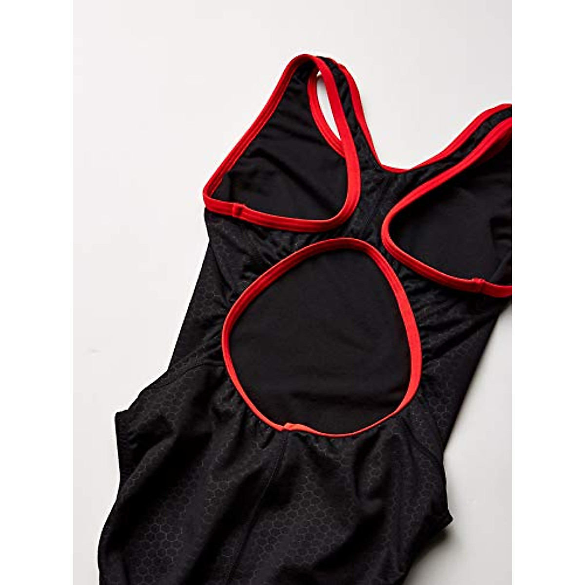 TYR womens Hexa Maxfit Swimsuit, Black/Red, 38 US