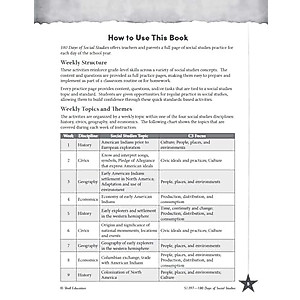 180 Days: Social Studies, Civics for 5th Grade Practice Workbook for Classroom and Home, Cool and Fun Practice Created by Teachers (180 Days of Practice)