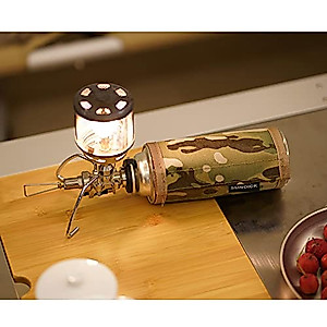 Segolike Portable Gas Tank Protective Case Fuel Cylinder Oxford Cloth Canister Storage Cover for Travel Accessories BBQ Picnic Hiking, Brown L