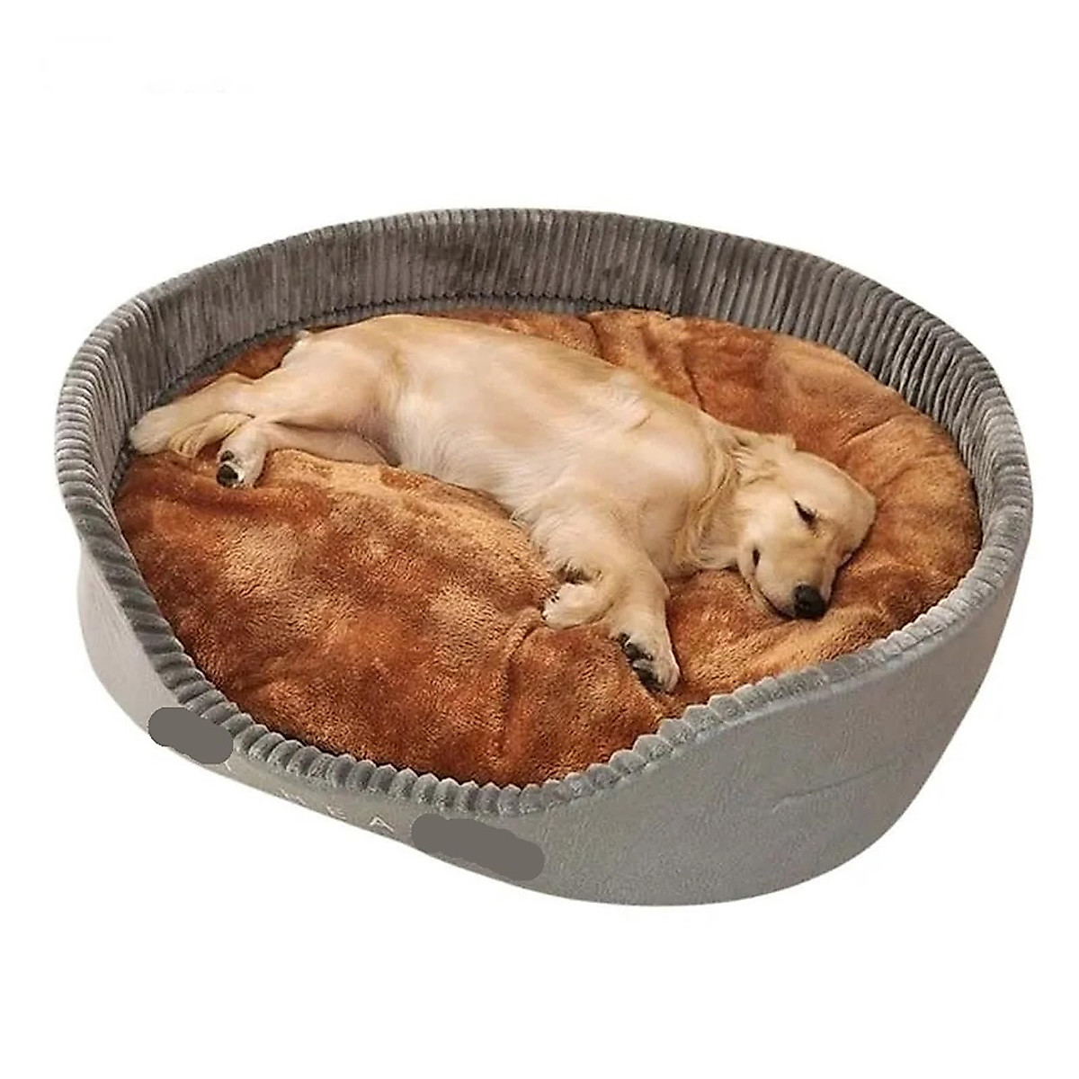 ITOMEN Pet Bed Autumn Winter Dog Bed Removable Kennel Pet Large Sofa Plus Thick Deep Sleep Cushion Puppy Mat Dog Comfort (Color : Gray, Size : 80x65x23cm(30kg))