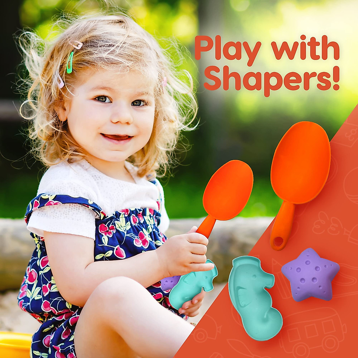 BEEMO Cement Mixer Toy Truck for Kids 15" Push and Go Sand Construction Vehicle for Toddlers Boys & Girls Realistic Play Mixer Birthday Party Gift