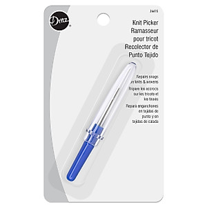 Dritz Latch Hook for Snags, 3-Inch, Knit Picker, Blue