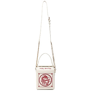 lola mae Chinese Takeout Box Crossbody Bag for Women Novelty to go Case Messenger Shoulder Purse Fun Naughty Handbag (N3329)