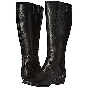 Dr. Scholl's Shoes Women's Brilliance Wide Calf Riding Boot, Black, 7 M US