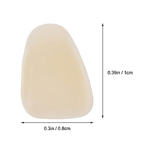 FOMIYES Temporary Crown, 200Pcs Temporary Cap, Dental Acrylic Resin Temporary Crown Veneers Material Temporary Repair Kit Replacements for Missing Broken Fake Teeth Beige
