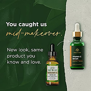 Tree of Life Vitamin C Serum, Retinol Serum and Hyaluronic Acid Serum for Brightening, Firming, and Hydrating for Face; Total Skin Reset Day & Night, 3 Count x 1 Fl Oz