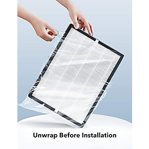 Air Purifier Replacement Filter Compatible with AP007, 3-in-1 True HEPA Filter, Pre-Filter, High-Efficiency Activated Carbon Filter, 1 Pack