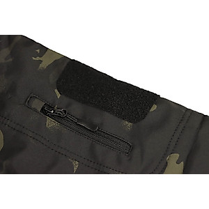 KQTFT Men's Tactical Jacket Softshell, US Medium, CN Large, Night Camo