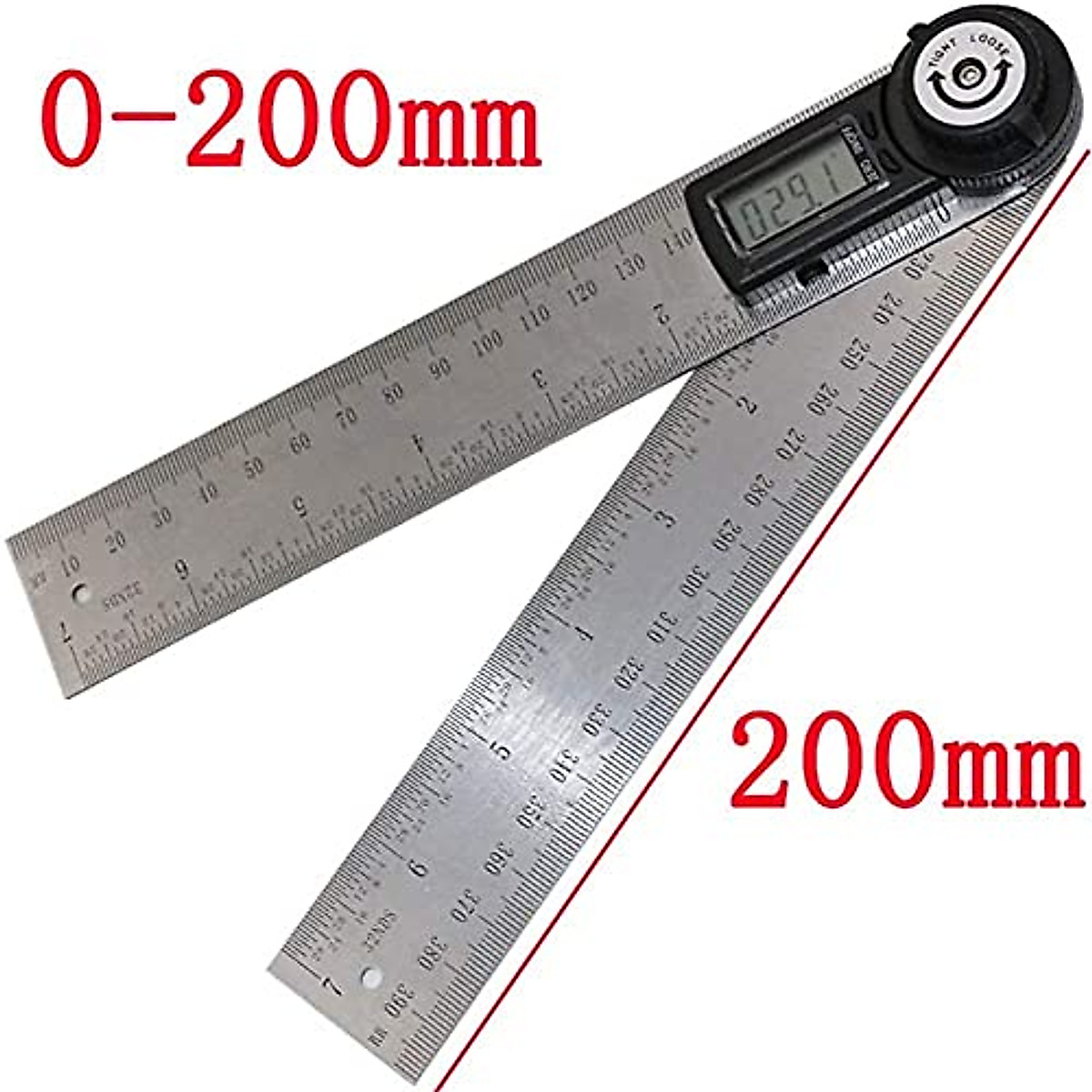 Display Angle Ruler Stainless Steel Electronic Angle Ruler Multifunctional 360 Degree Woodworking Construction Repair