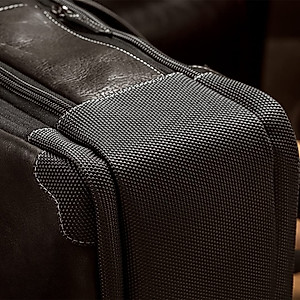 LIGHTSPEED Aviation Duke Flight Bag - Sophisticated & Functional Leather Gear Backpack For Pilots - Rich Oiled Cowhide With Protective PVC Bottom