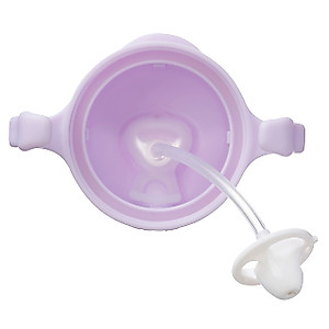 b.box Sippy Cup with Weighted Straw. Drink from any Angle, Leak Proof, Spill Proof, Easy Grip. BPA Free, Dishwasher Safe. For Babies 6m+ to Toddlers (Boysenberry, 8oz)