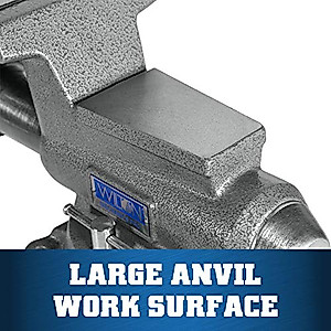Wilton 865M Mechanics Pro Bench Vise, 6-1/2" Jaw Width, 6" Jaw Opening, 4-3/8' Throat (28812)