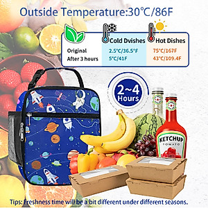 ProCattle Reusable Lunch Box for Men Boys, Small Lunch Bag for Teen/Man/Adult/Student Reusable Portable Lunchbox for Work Office School Picnic-Black