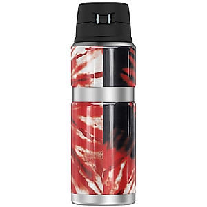 Texas Tech University OFFICIAL Tie-Dye THERMOS STAINLESS KING Stainless Steel Drink Bottle, Vacuum insulated & Double Wall, 24oz