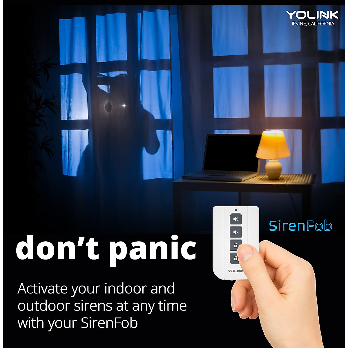 Smart Siren Alarm, Loud 110 dB, Wireless Alarm for Home Security/Intrusion/Burglar Alarm, Panic Alarm, Audible Alerts, Remote Control, Works with Alexa, Google, Home Assistant, IFTTT - Hub Required