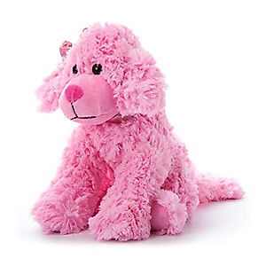 The Petting Zoo Scruffy Dog Stuffed Animal, Gifts for Girls, Pink Dog Plush Toy 9 Inches