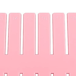 ZOENHOU 60 PCS DIY Drawer Divider Organizers, Pink Drawer Dividers, Adjustable Premium Plastic Organizers for Makeup Drawers Desktop Kitchen Drawer Organizers and Storage, 12.6 x 2.76 Inch